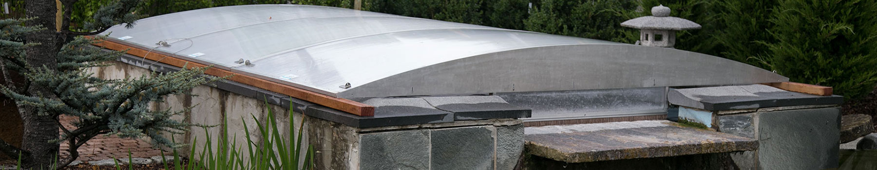 FlexiRoof Koi Carp Pond Enclosures - FlexiRoof Poolcover